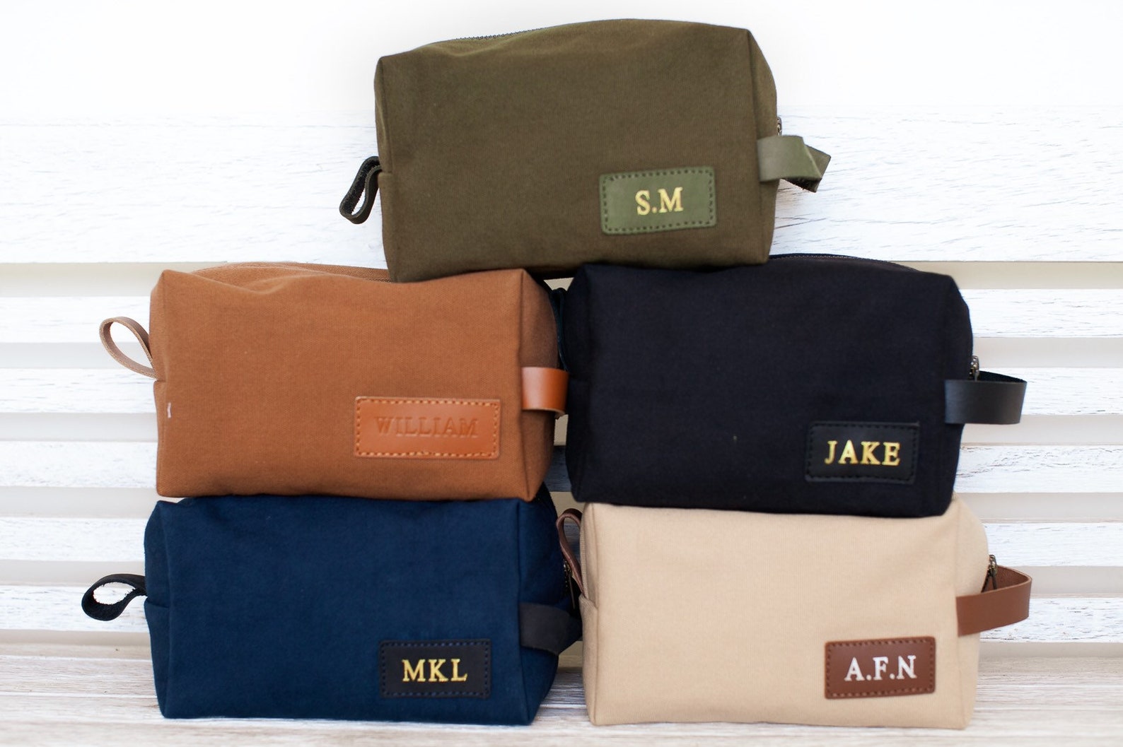 Toiletry Bag PERSONALIZED With Monogram Dopp Kit for Him - Etsy