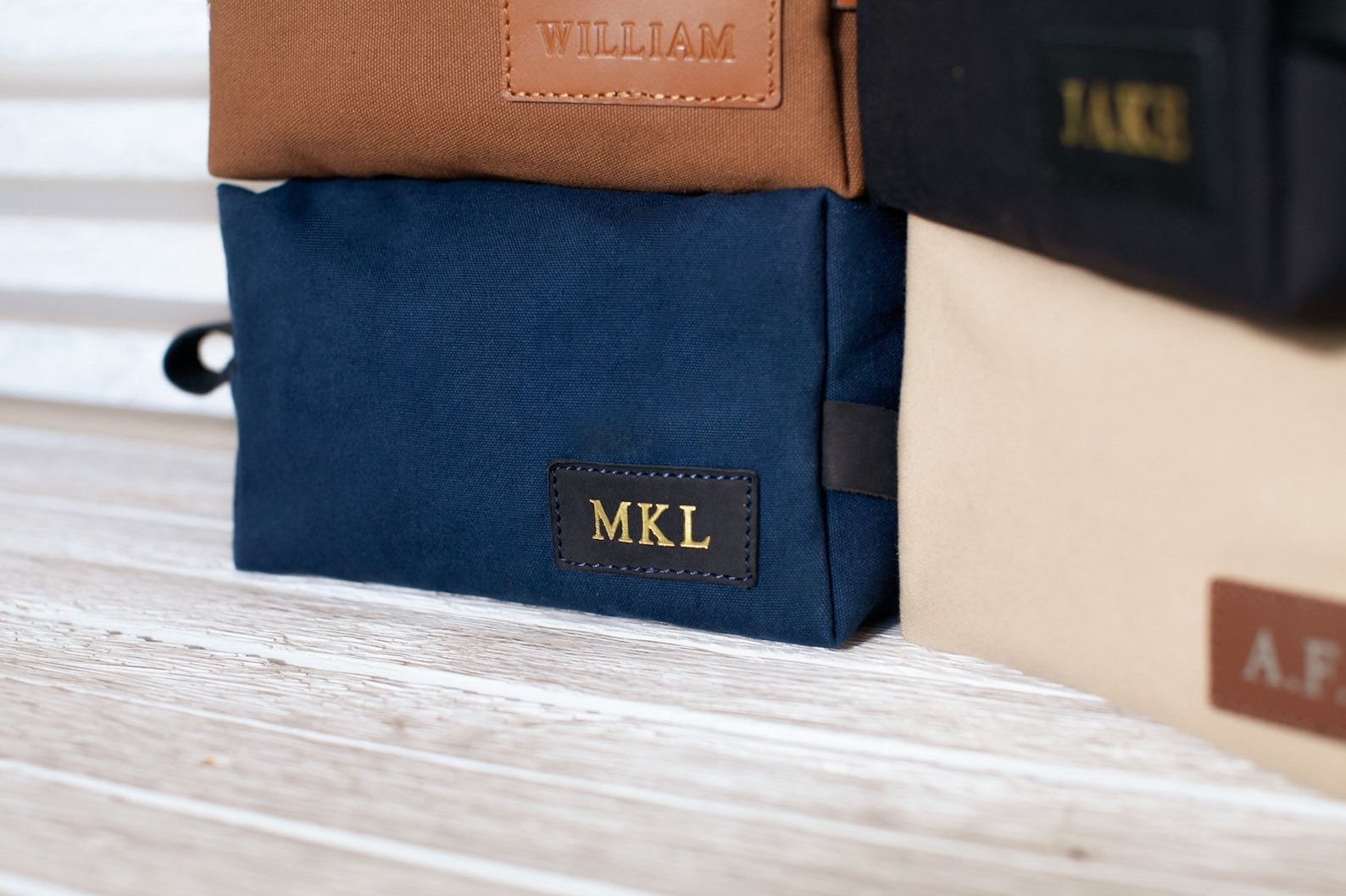 Toiletry Bag PERSONALIZED With Monogram Dopp Kit for Him - Etsy