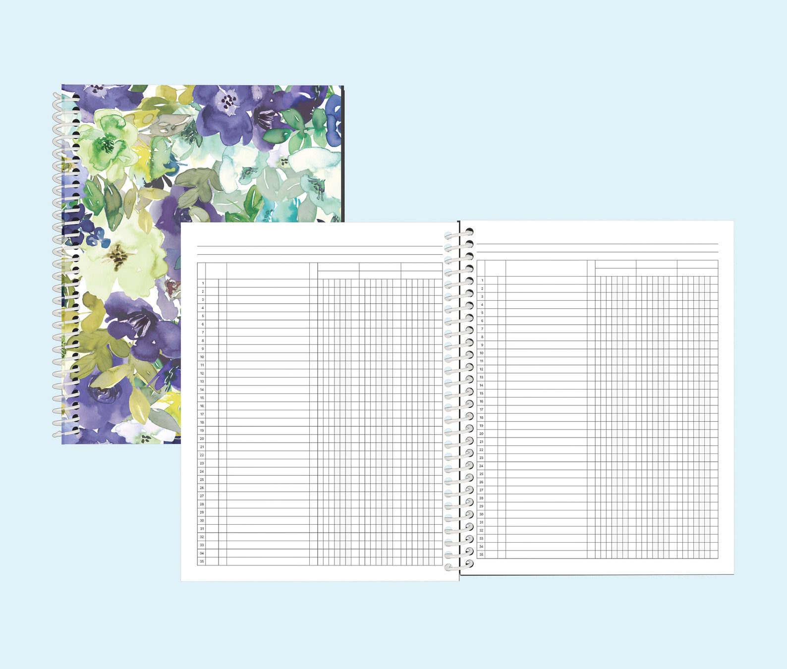 Accounting Ledger Book 3 Column Printable Pdf Inserts Digital File ...