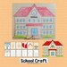 School Craft Back to School Bulletin Board Coloring Pages Activities ...