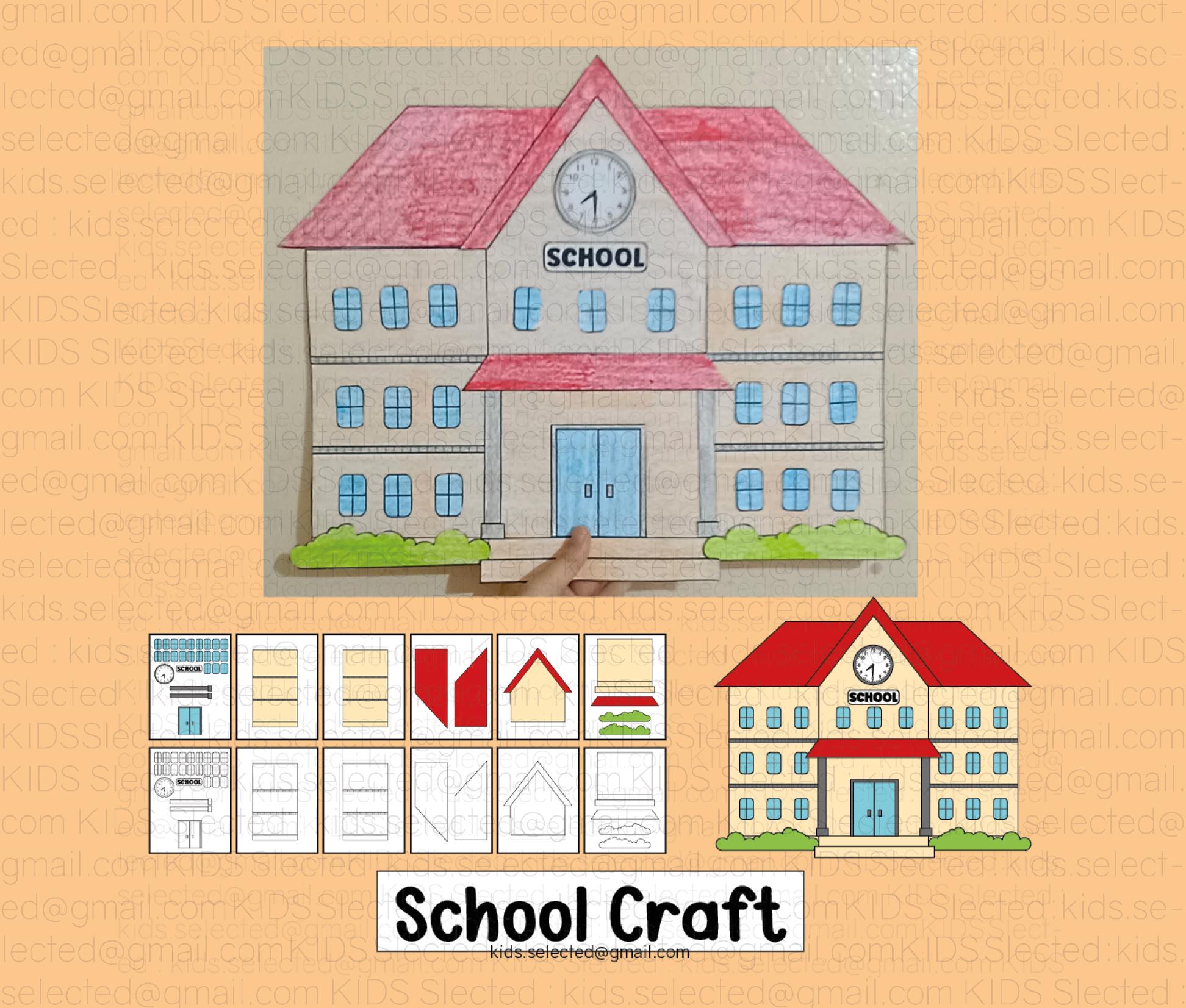 School Craft Back to School Bulletin Board Coloring Pages Activities ...