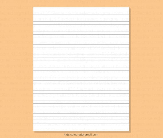Writing Paper for Kindergarten Instant Download Printable - Etsy
