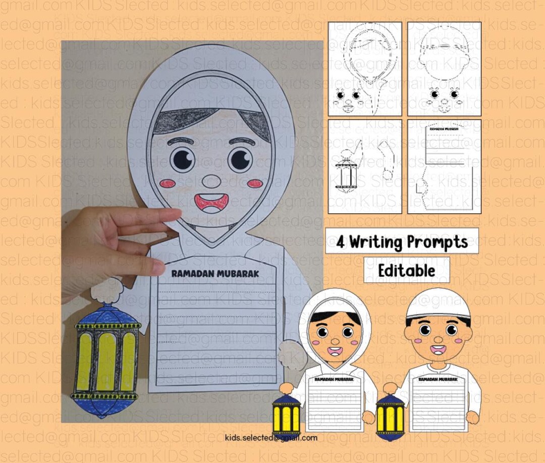 Ramadan Bulletin Board Writing and Craft Activities Kid Template ...