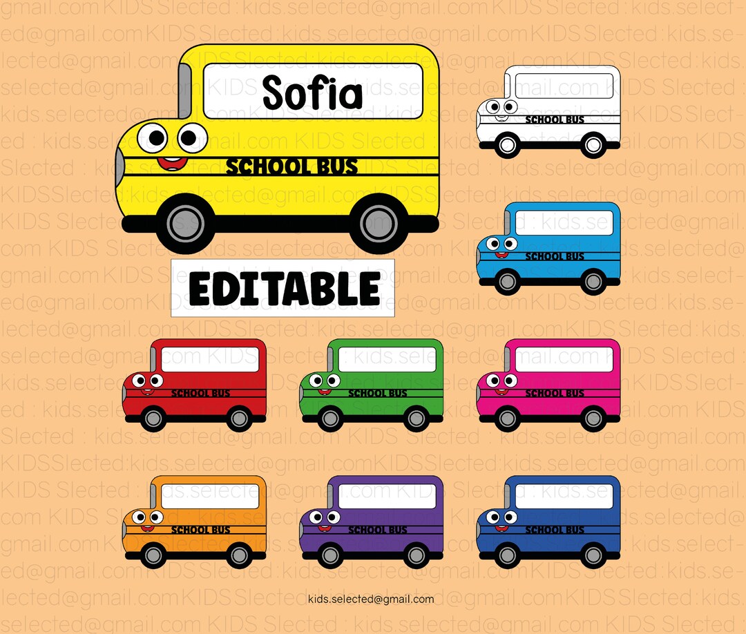 Editable Name Tags for Kids Printable Student Desk Name Plate Label ...