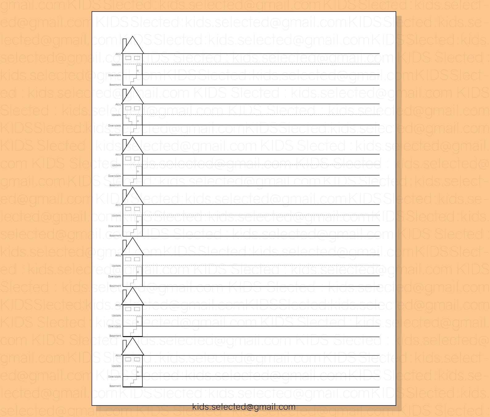 Writing Paper for Kindergarten Printable Pdf Digital Instant Download ...