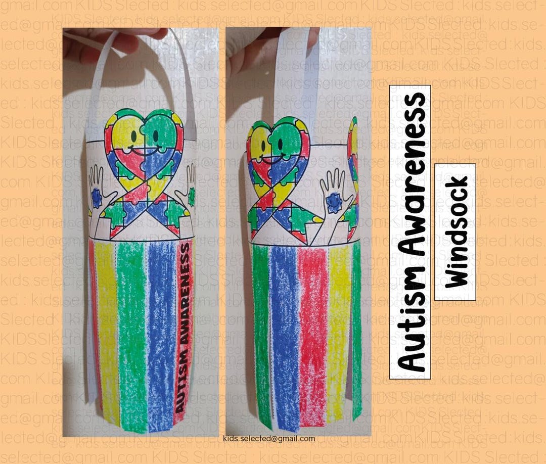 Autism Awareness Craft Windsock Hanging Projects Bulletin Board Art ...