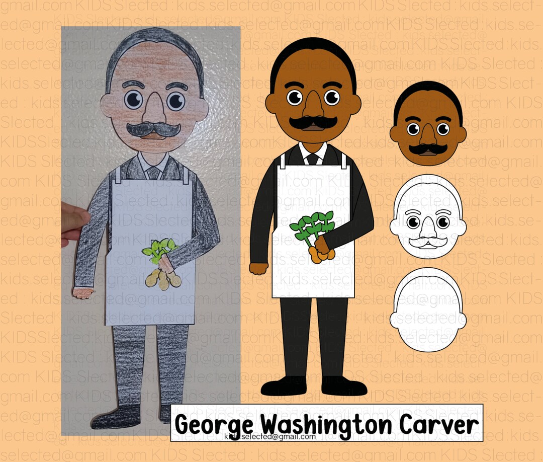 Black History Month Bulletin Board George Washington Carver Craft ...