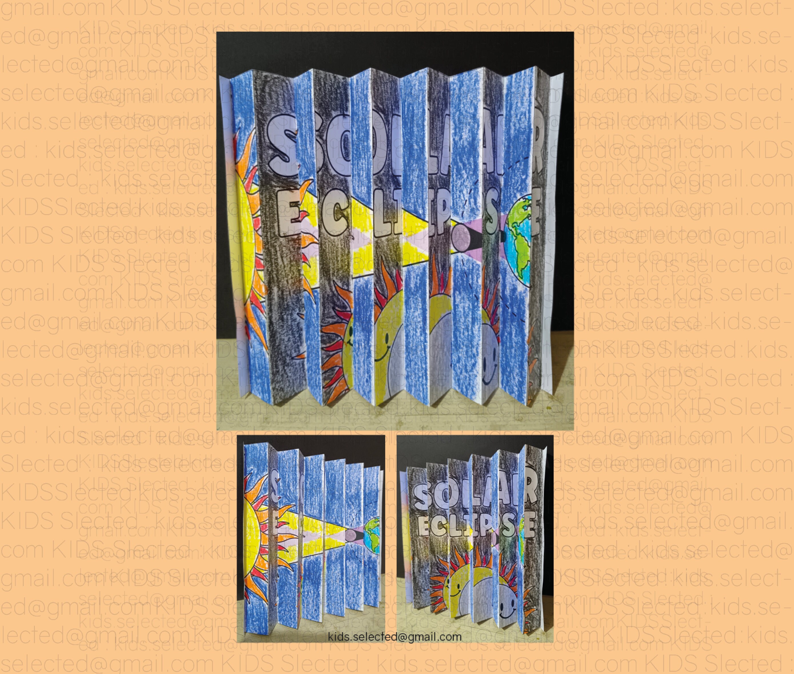 Solar Eclipse 2024 Activities Bulletin Board Agamograph Craft Coloring ...