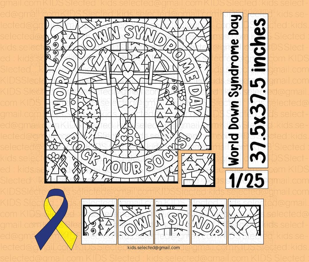 Down Syndrome Awareness Bulletin Board Sock Collaborative Poster ...