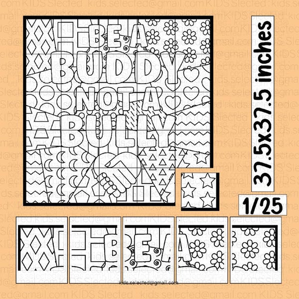 Be a Buddy Not a Bully Poster - Etsy