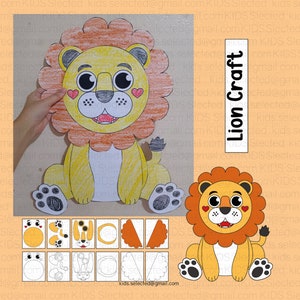 Lion Craft Zoo Bulletin Board Safari Animals Coloring Pages Activities ...