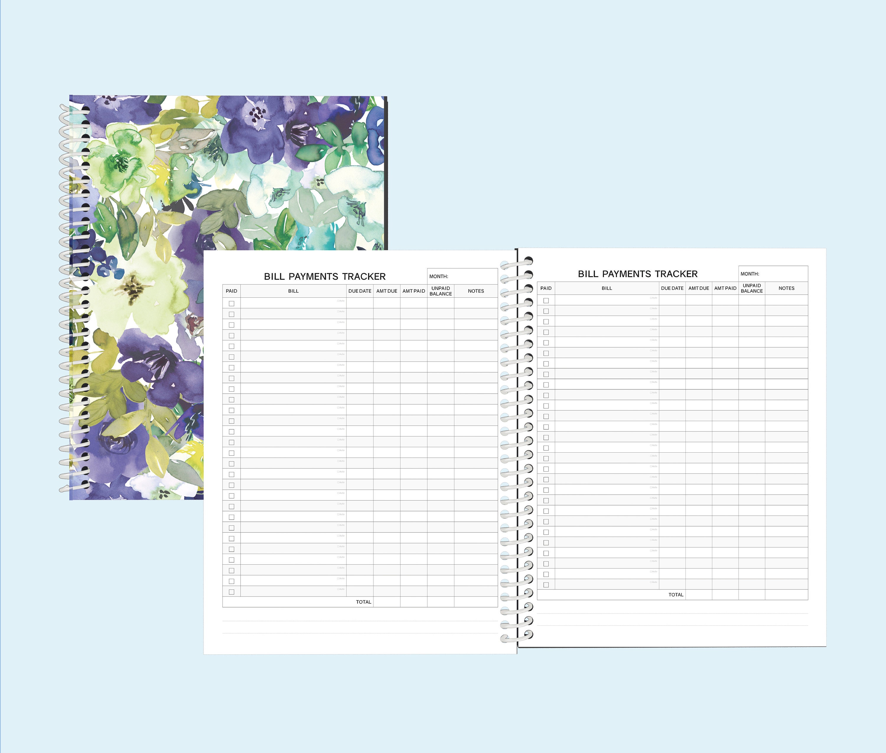 Monthly Bill Payment Tracker Printable Pdf Inserts Digital File Instant ...