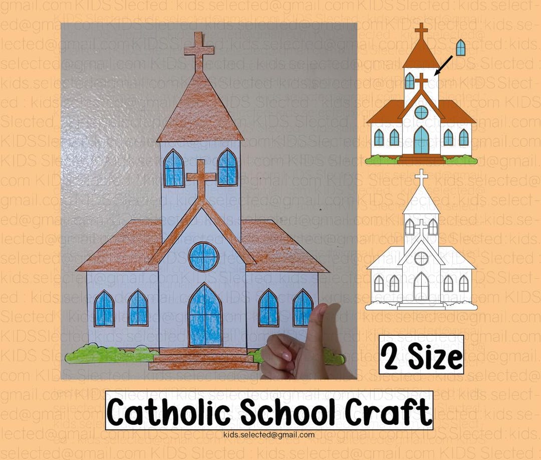Catholic Schools Week Craft Bulletin Board Cut and Paste - Etsy
