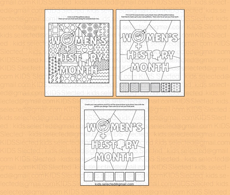 Women's History Month Coloring Pages Activities Pop Art Bulletin Board ...