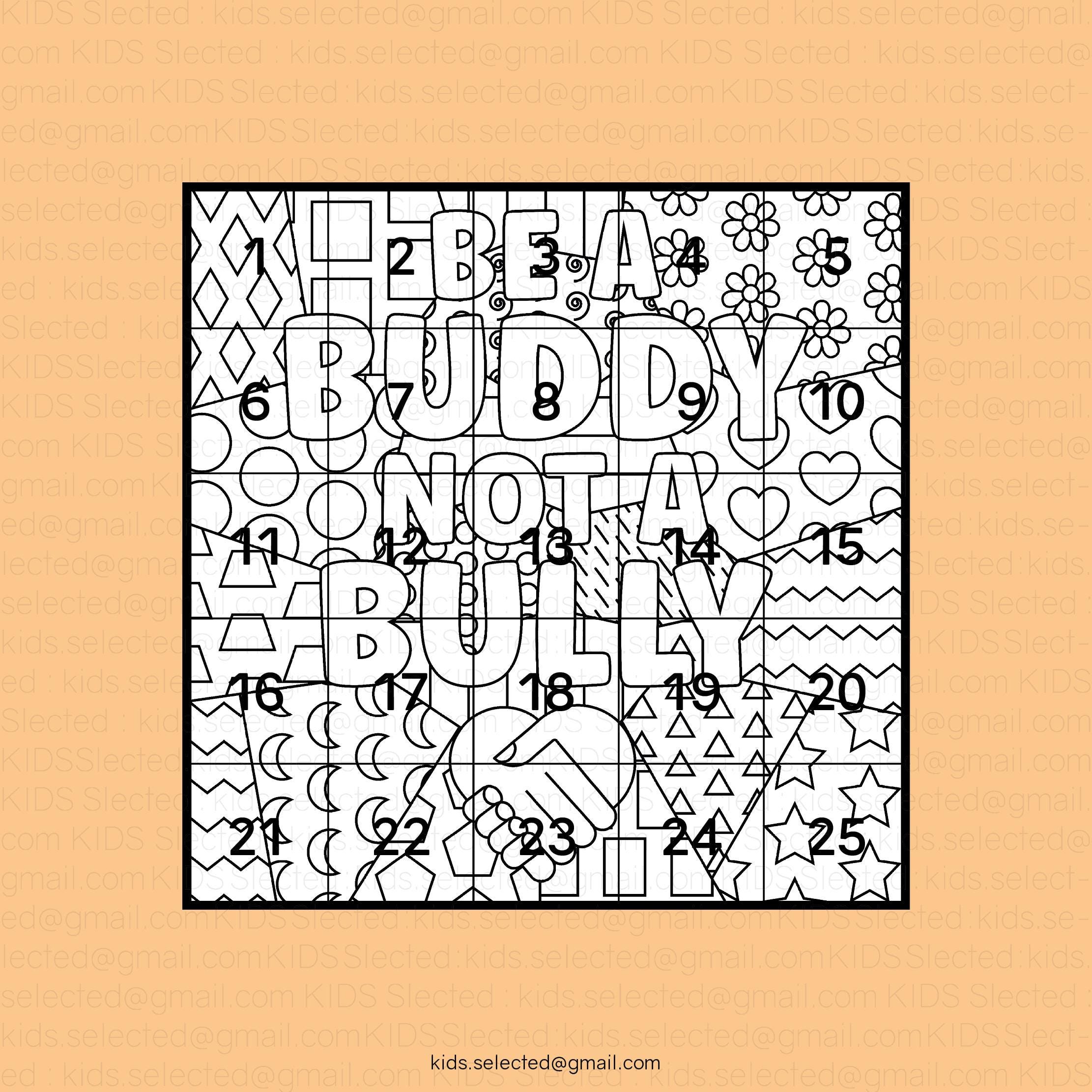 Anti Bullying Poster Pink Shirt Day Bulletin Board Math Be a Buddy Not ...