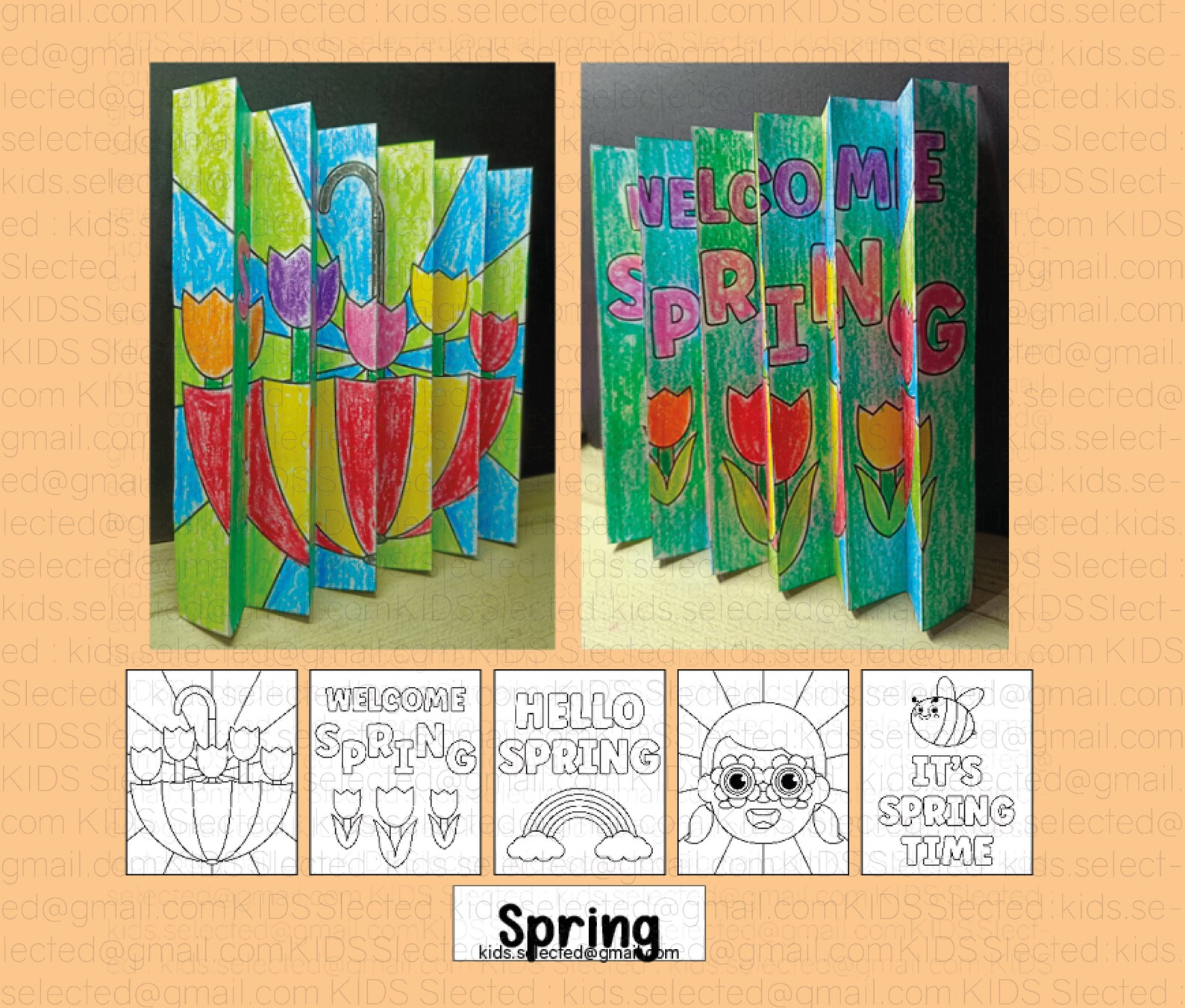 Spring Bulletin Board Agamograph Craft Flower Coloring Pages Activities ...