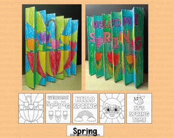 Earth Day Bulletin Board Agamograph Craft 3D Coloring Pages Activities ...