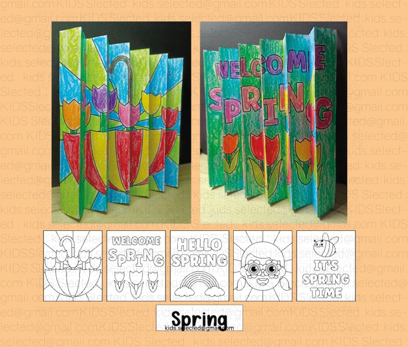 Spring Bulletin Board Agamograph Craft Flower Coloring Pages Activities ...