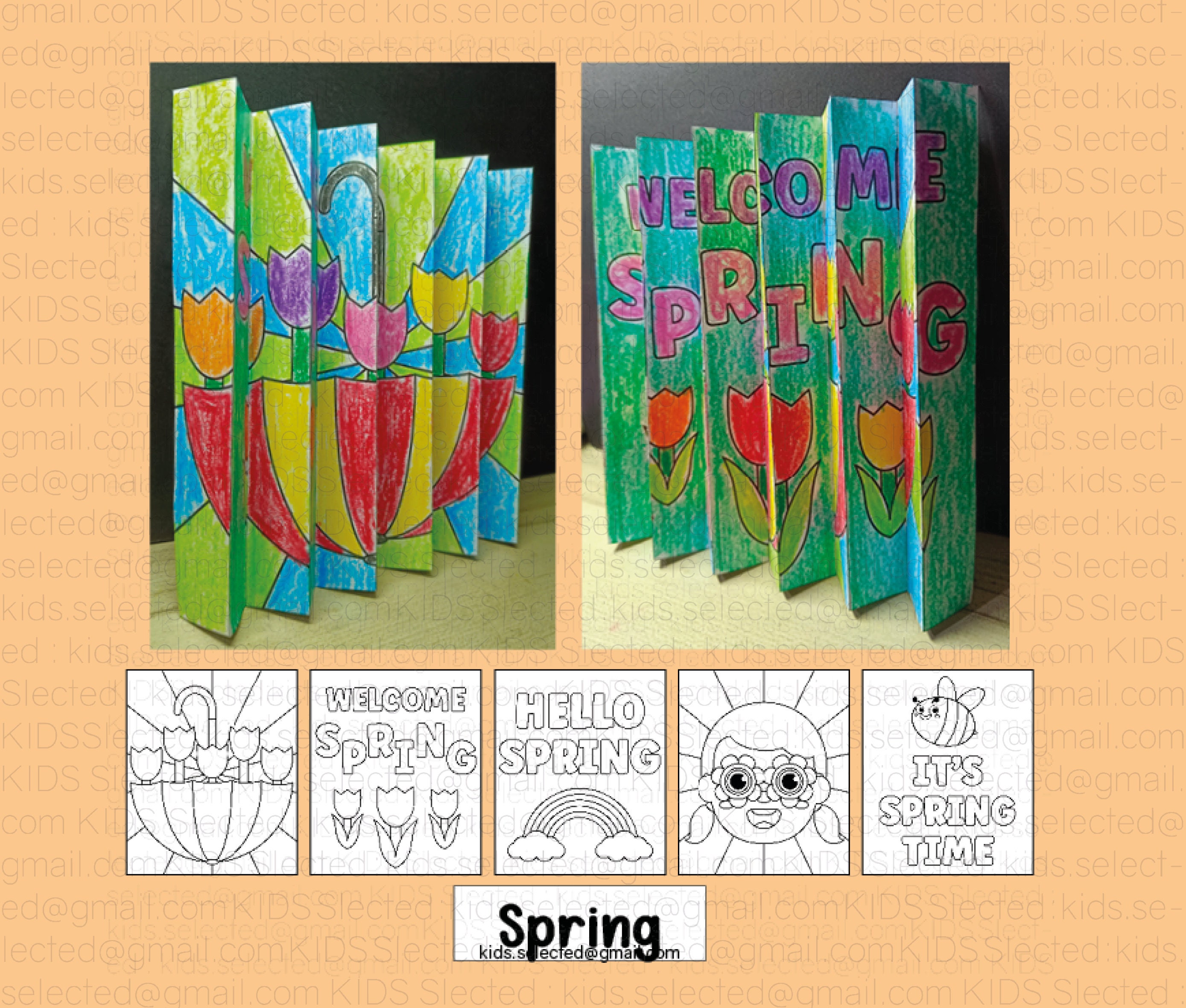 Spring Bulletin Board Agamograph Craft Flower Coloring Pages Activities ...