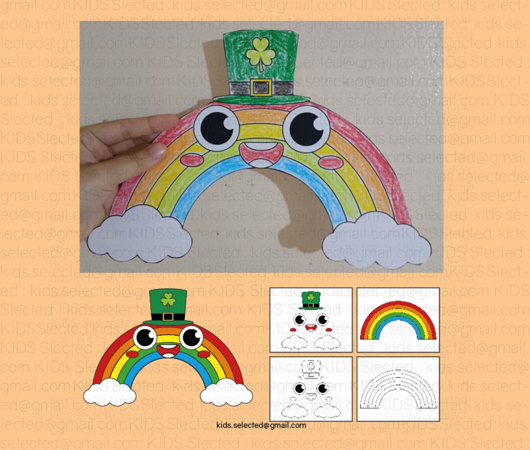 St Patricks Day Bulletin Board Rainbow Craft Leprechaun Coloring Pages ...