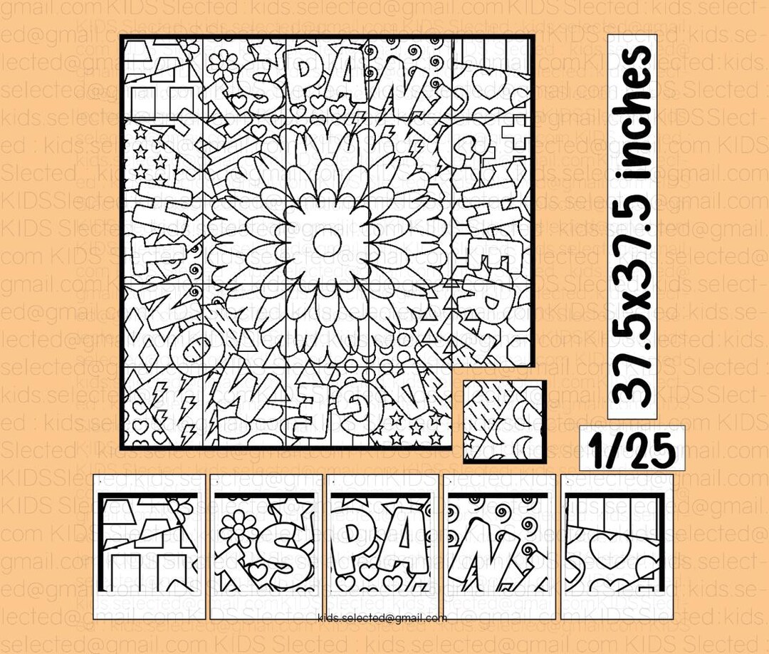 Hispanic Heritage Month Coloring Pages Flower Bulletin Board ...