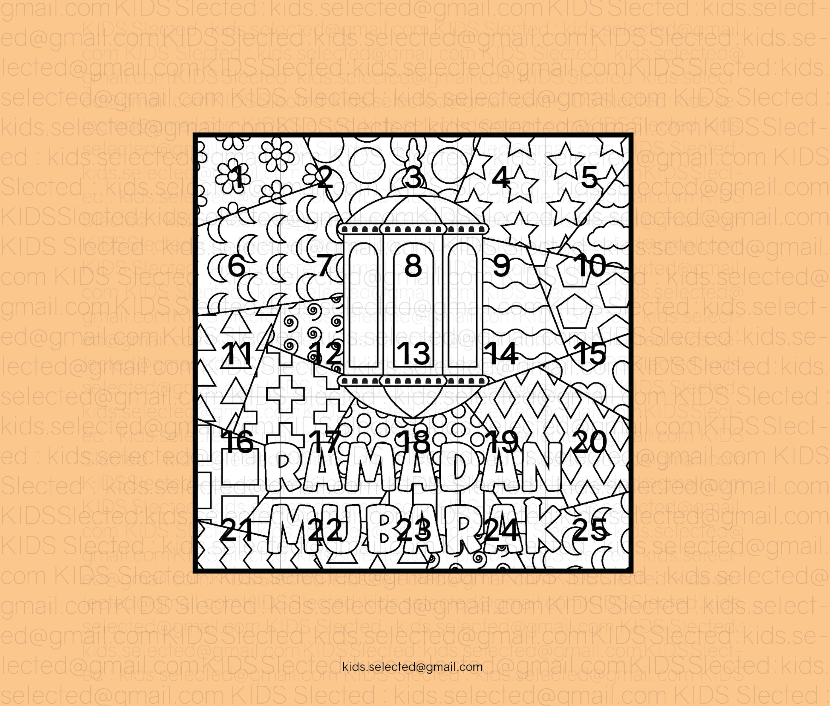 Ramadan Bulletin Board Lantern Coloring Pages Activities Door Decor Pop ...