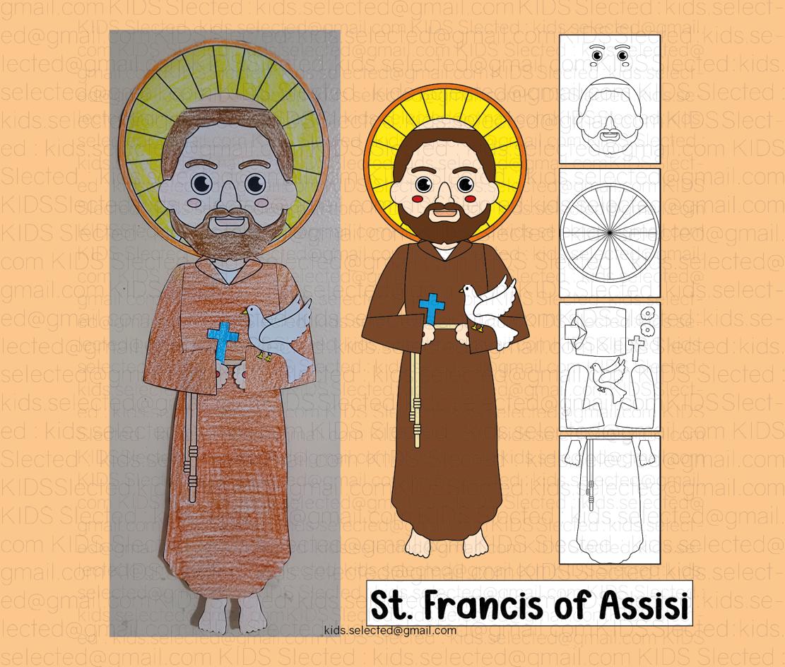 St Francis of Assisi Craft Catholic Saint Bulletin Board Patron Saint ...