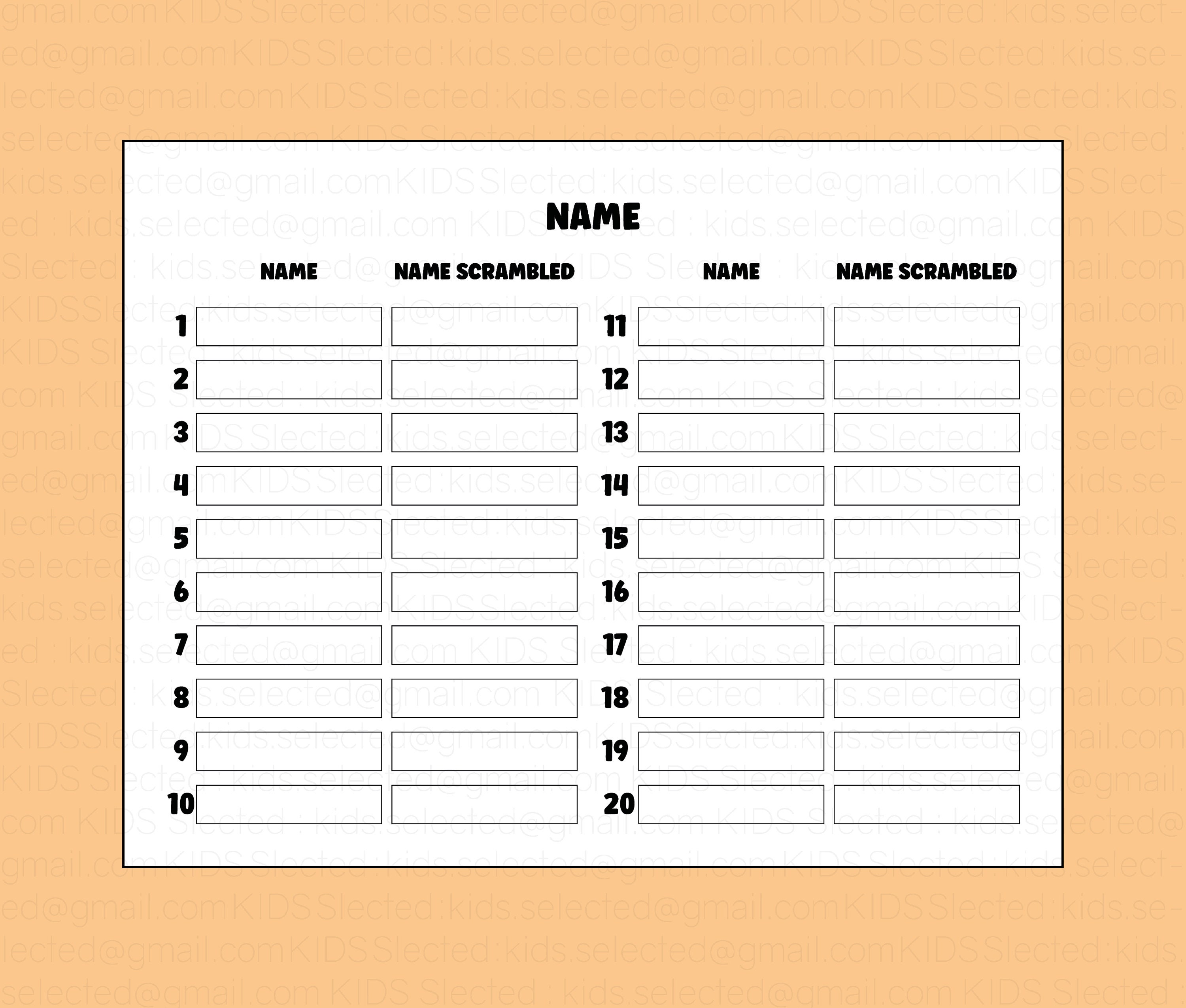 Editable Name Tracing Worksheet Printable Autofill Handwriting Practice ...