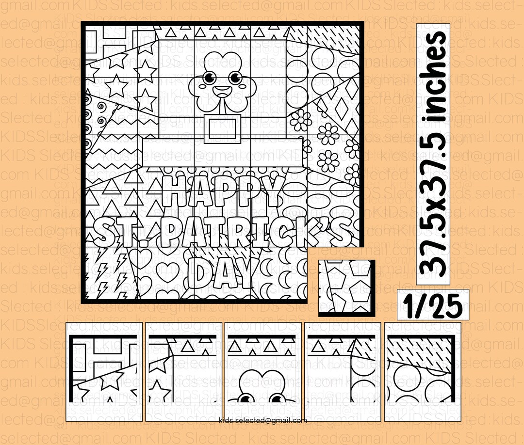 St Patricks Day Bulletin Board Coloring Pages Activities Door Decor Pop ...