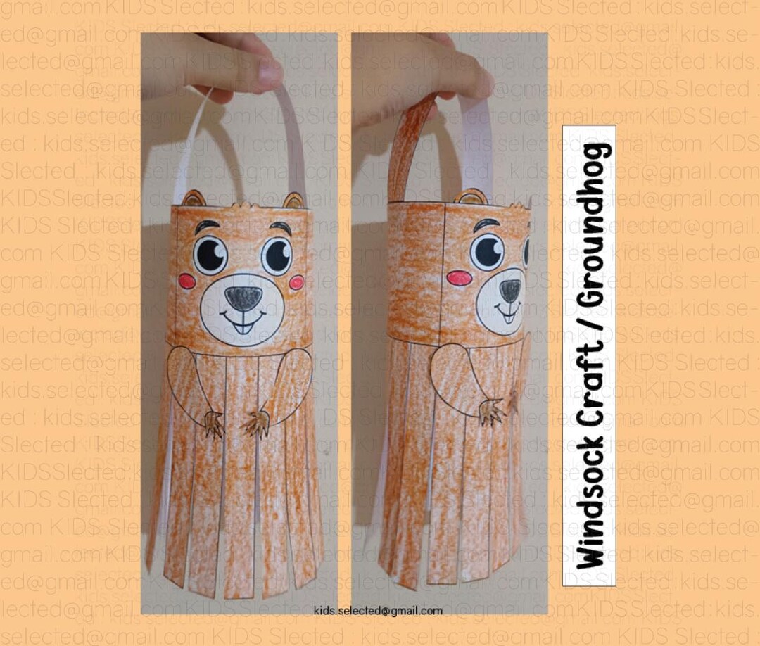 Groundhog Day Activities Windsock Craft Bulletin Board Decor Paper DIY ...