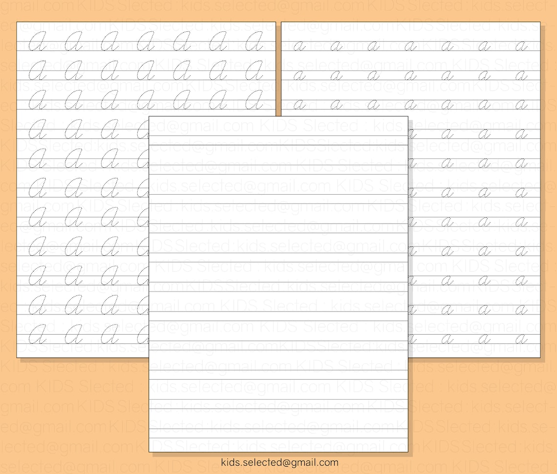 Cursive Handwriting Without Tears Letter Formation A-Z Printable ...