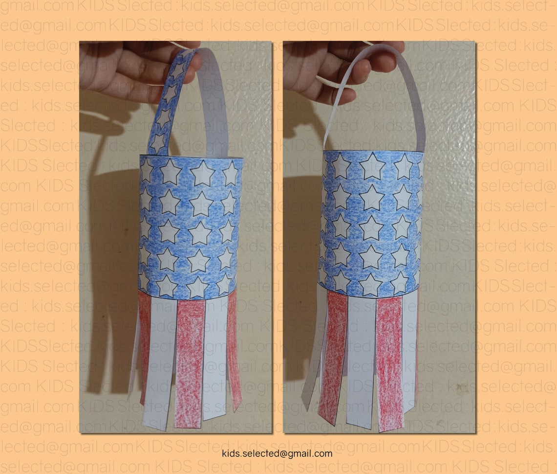 America Flag Craft Windsock Presidents Day Bulletin Board Activities ...