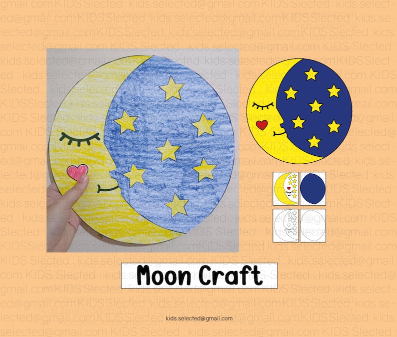 Moon Craft Outer Space Bulletin Board Exploration Coloring Pages ...