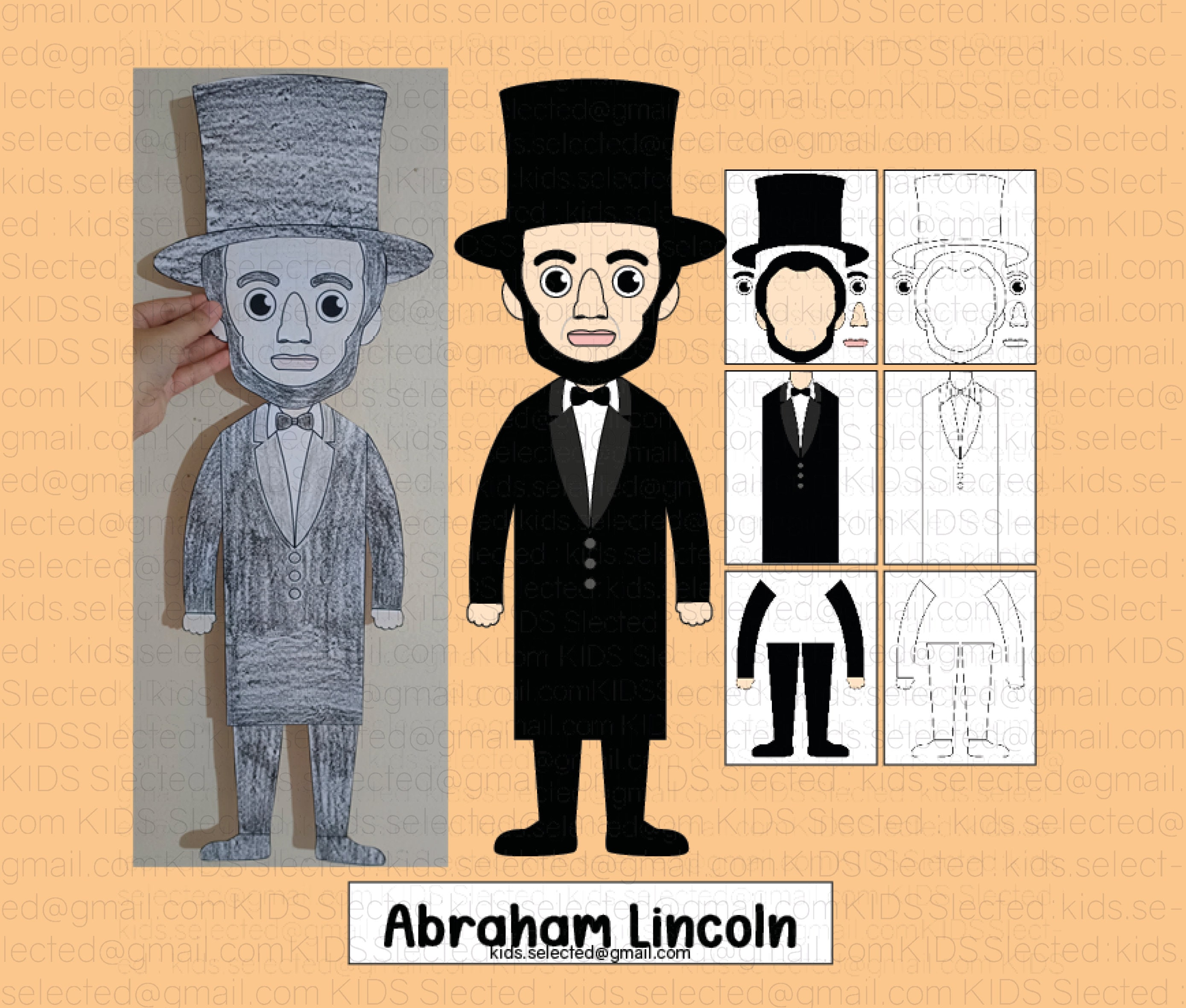 Presidents Day Craft Bulletin Board Abraham Lincoln Activities Coloring ...