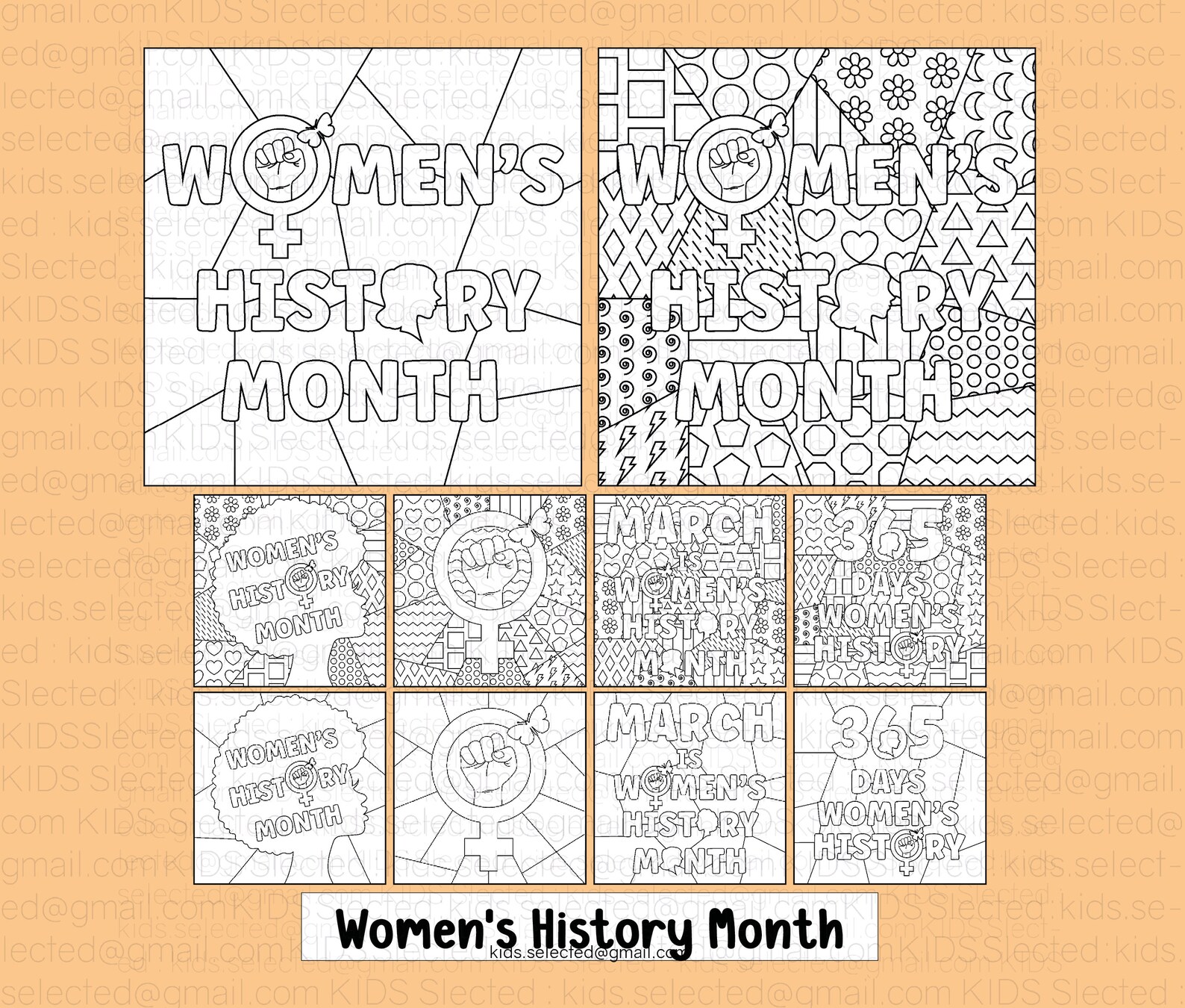 Women's History Month Coloring Pages Activities Pop Art Bulletin Board ...