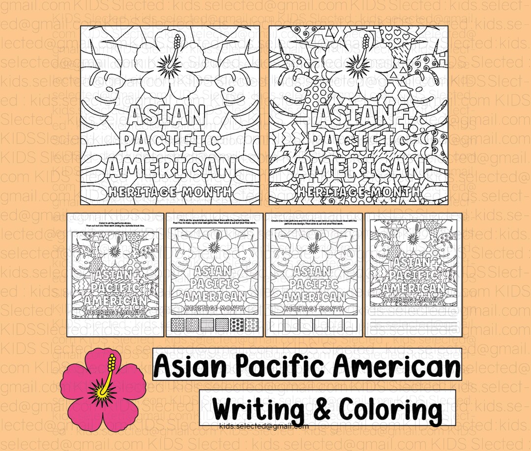 Asian Pacific American Heritage Month Coloring Pages Pop Art Activities ...