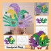Mardi Gras Mask Craft Handprint Coloring Pages Activities for Kids ...