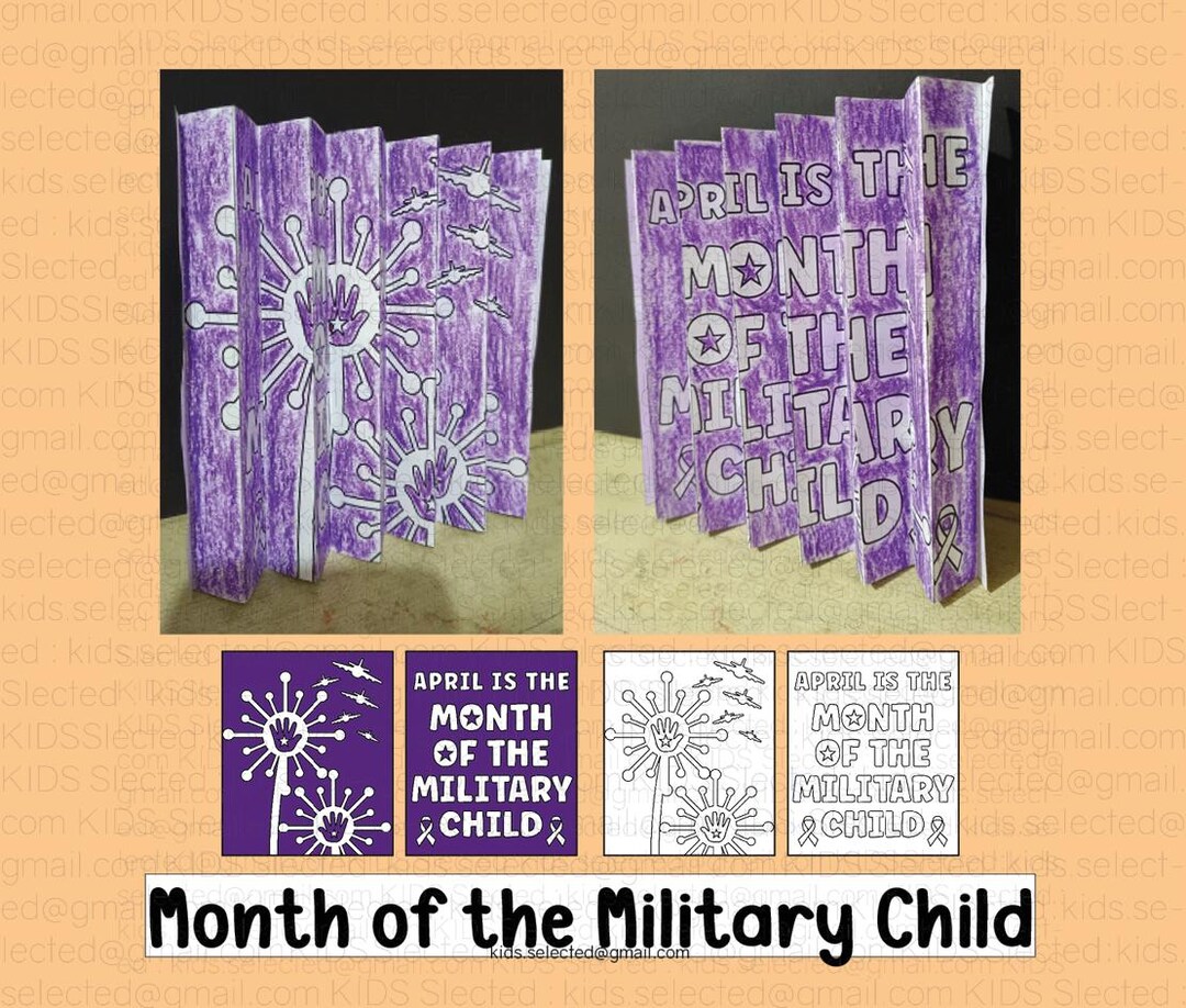 Month of the Military Child Craft Agamograph Art Bulletin Board Decor ...