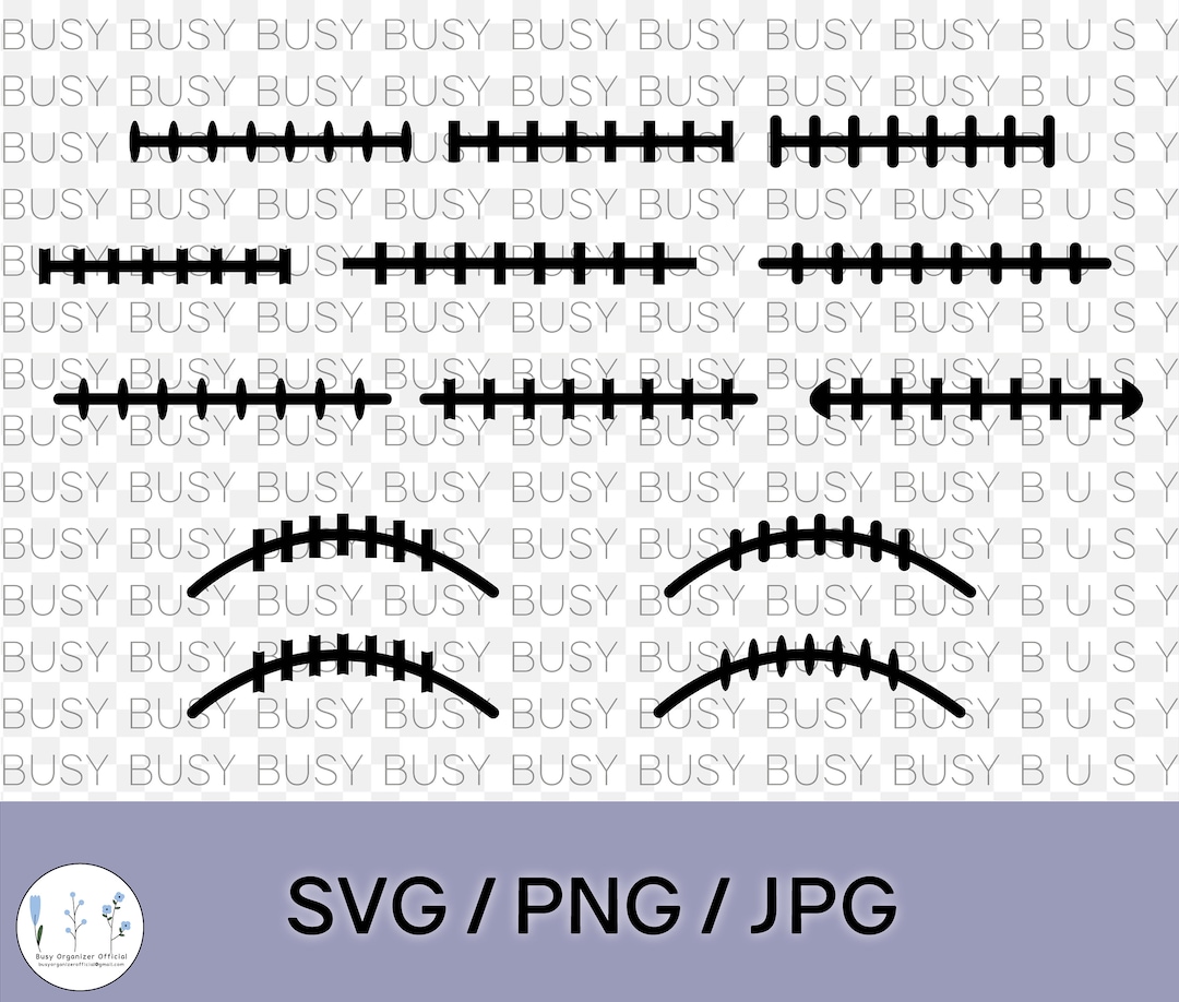 Football Laces SVG Digital Instant Download Sport Jpg Png Clipart ...