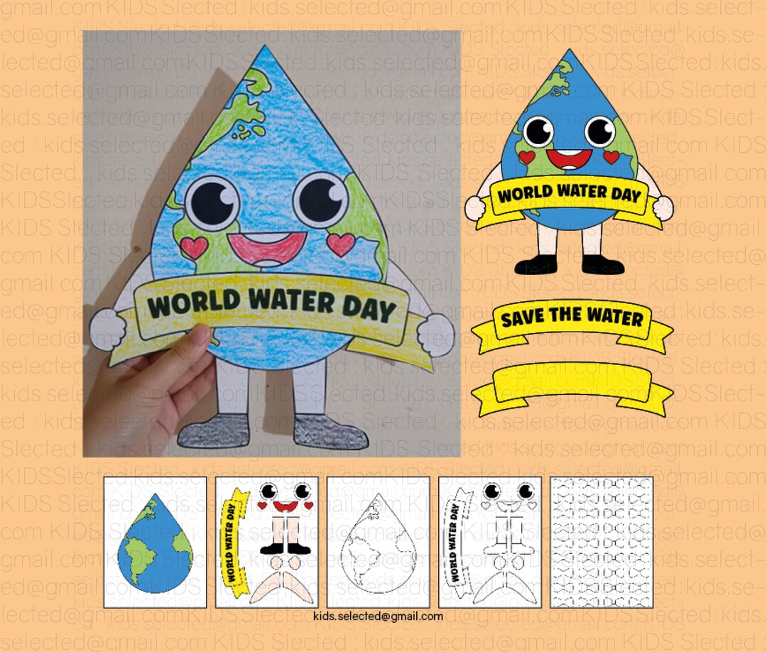 World Water Day Craft Bulletin Board Writing Activities Coloring ...
