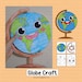 Globe Craft Back to School Bulletin Board Earth Coloring Pages ...