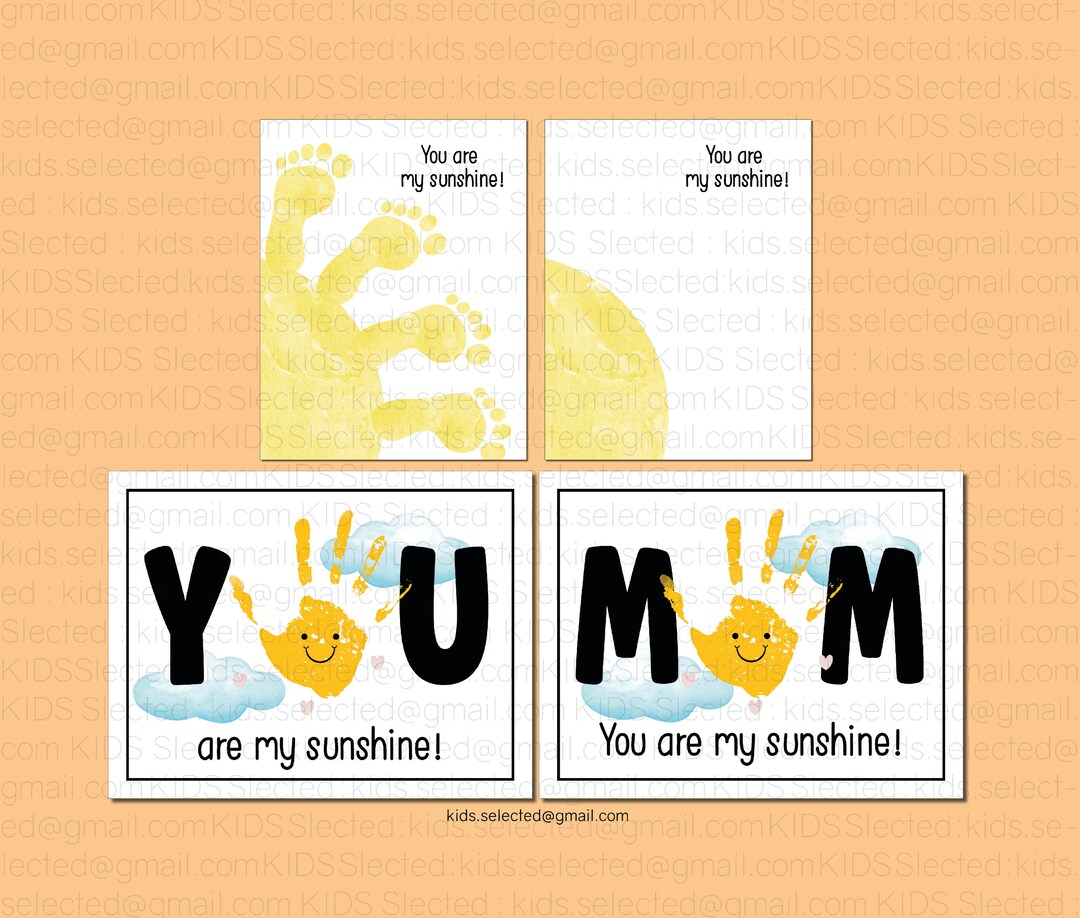 Mothers Day Craft Handprint Craft Art Footprint Keepsake Gift From ...