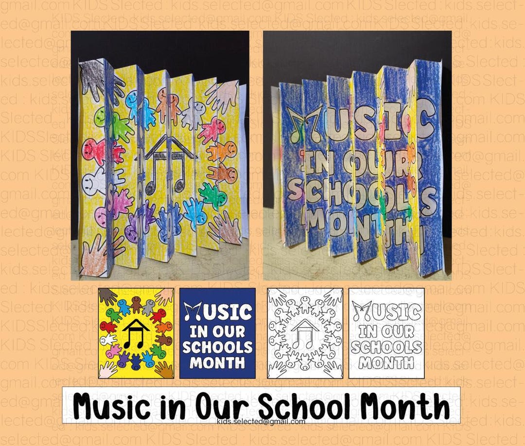 Music in Our School Month Craft Bulletin Board Agamograph Activities ...