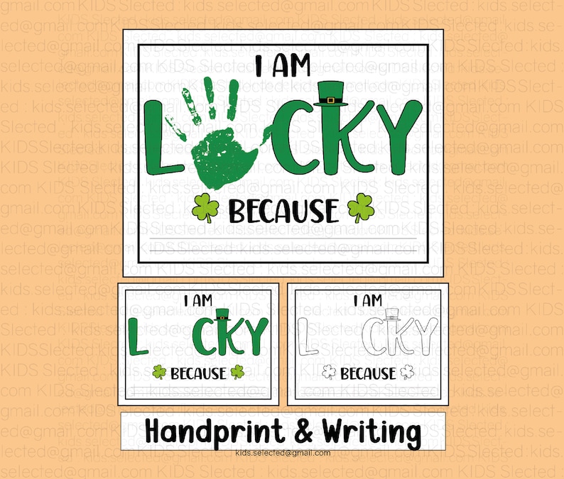 St Patricks Day Handprint Bulletin Board Craft Coloring Pages Writing ...