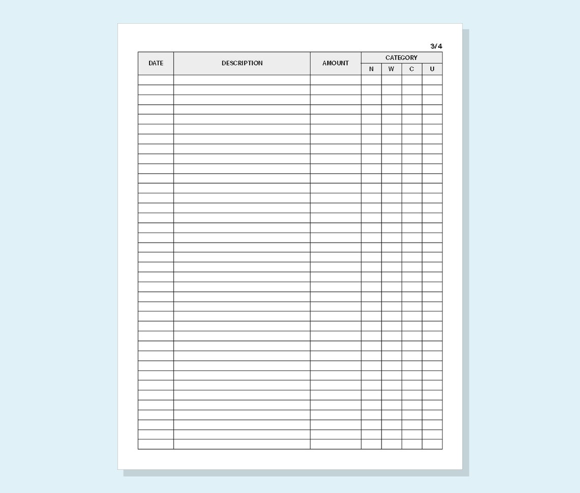 Kakeibo Budget Planner Printable Pdf Inserts Digital File Instant ...