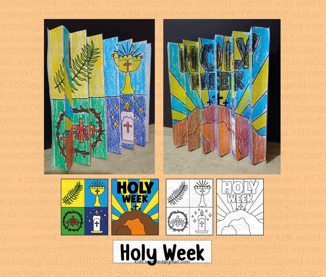 Holy Week Craft Agamograph Art Easter Story Activities Sunday School ...