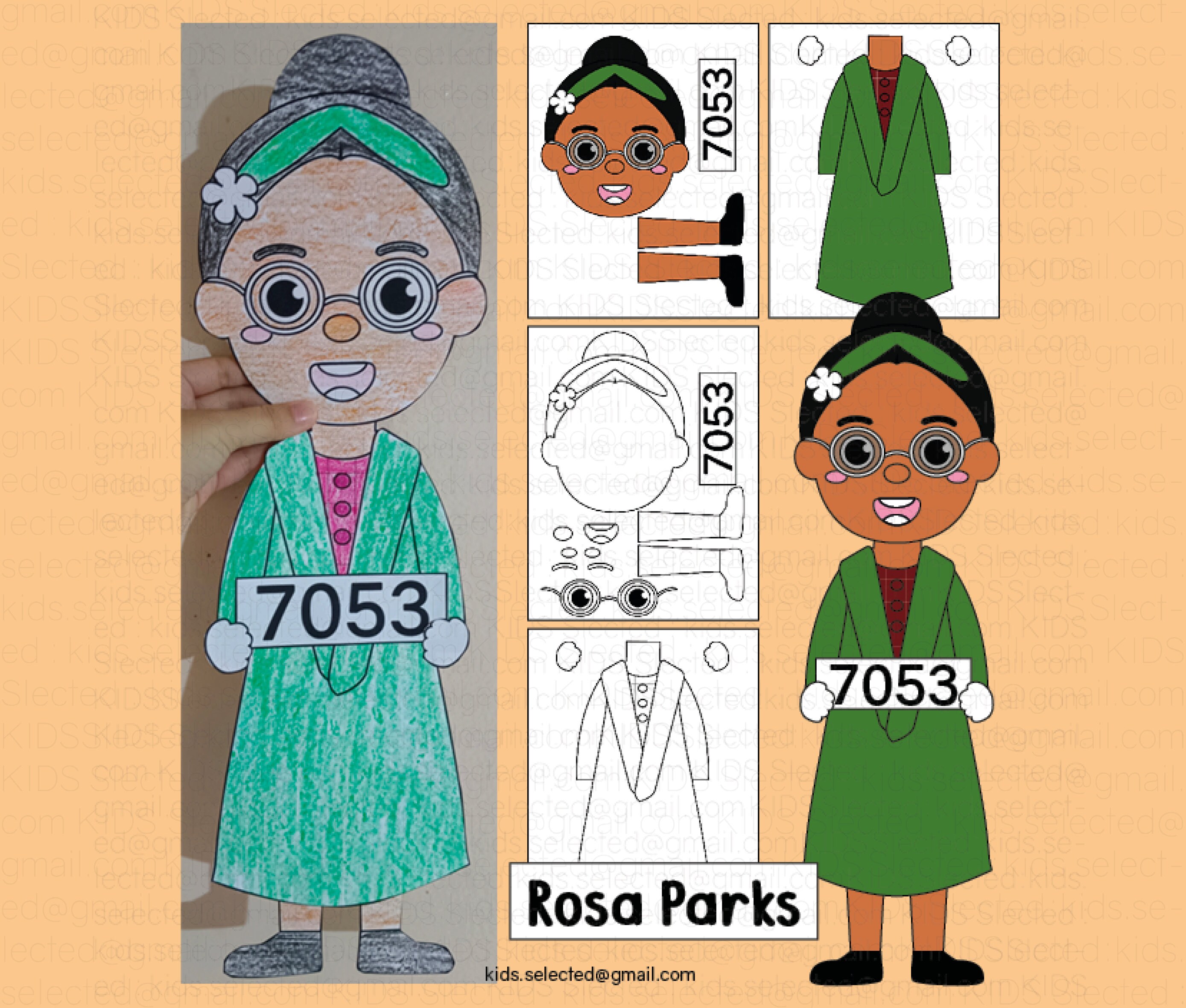 Womens History Month Bulletin Board Rosa Parks Craft Black History ...