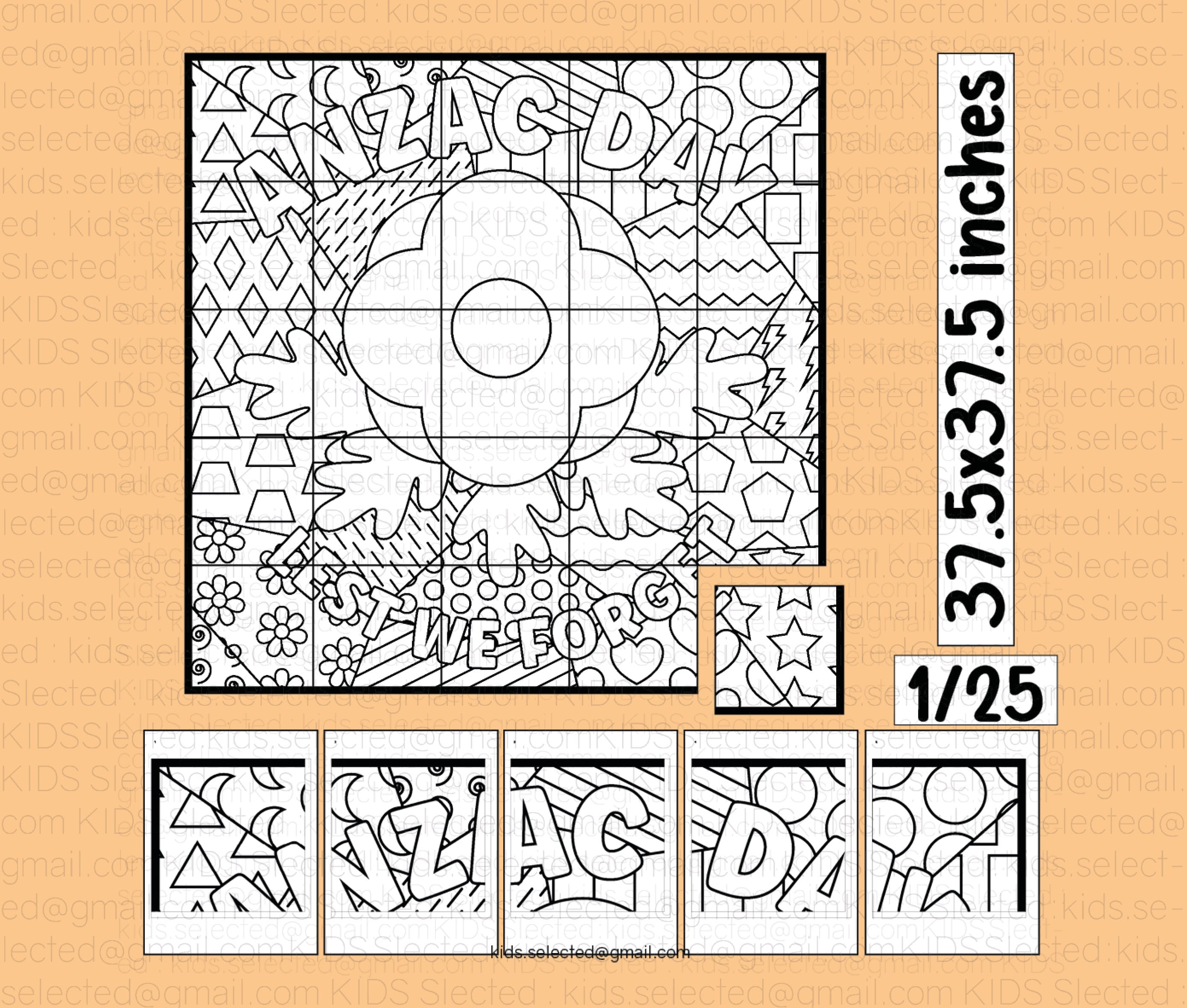 Anzac Day Bulletin Board Poppy Coloring Pages Activities Pop Art Math ...