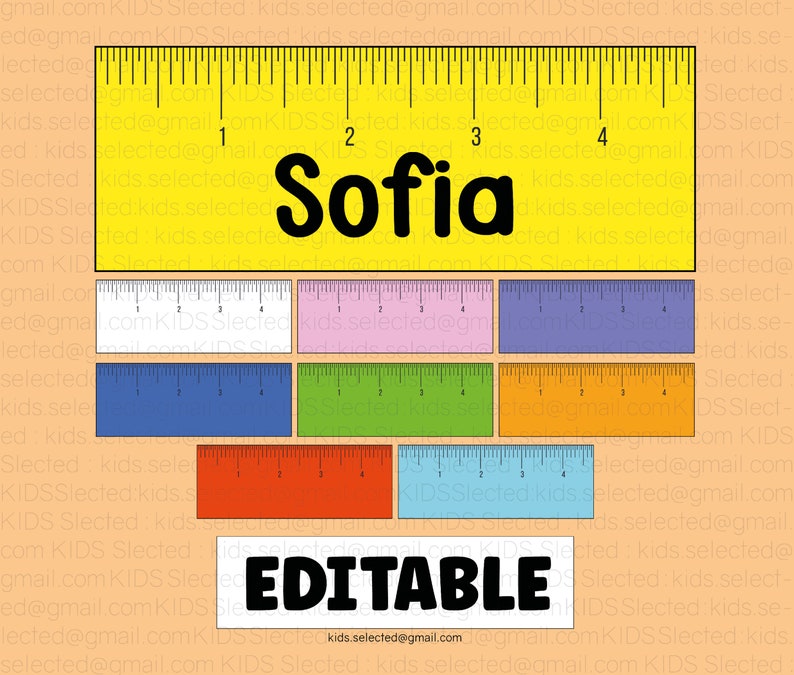 Editable Name Tags for Kids Printable Student Desk Name Plate Label ...