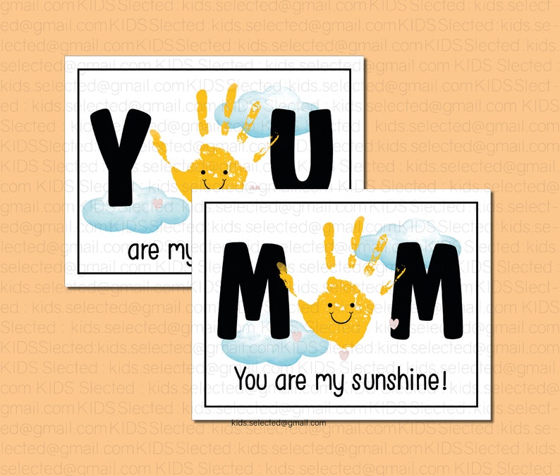 Mothers Day Craft Handprint Craft Art Footprint Keepsake Gift From ...